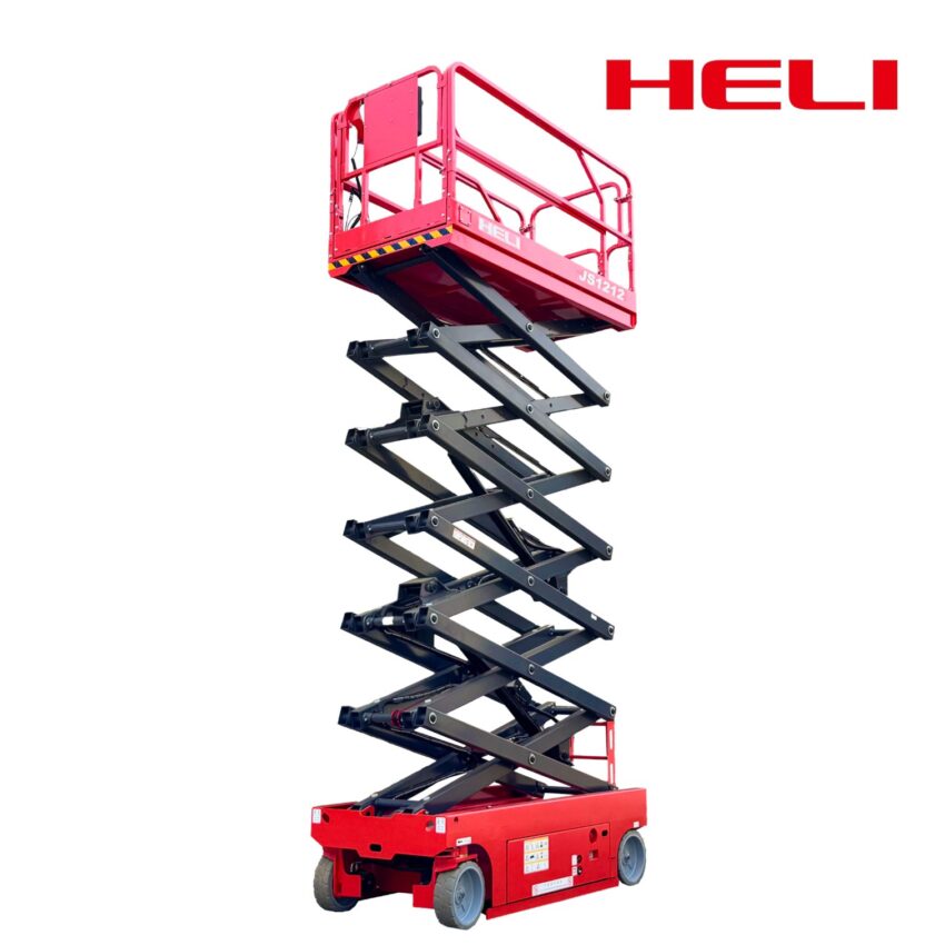 Heli JS08 Battery Electric self-propelled Scissor Lift with 8m platform ...